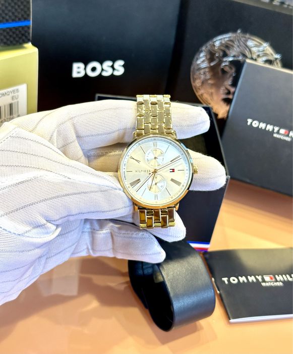 Дамски часовник Tommy Hilfiger Gold неръждаема стомана гр. Хасково ...