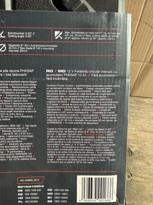 Ferestrau circular 12v Parkside Performance Bucuresti Sectorul 6 • OLX.ro