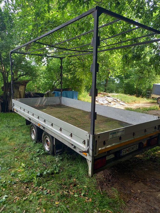 Remorca 2 axe bună înmatriculată 5.6m ×2m Suceava • OLX.ro