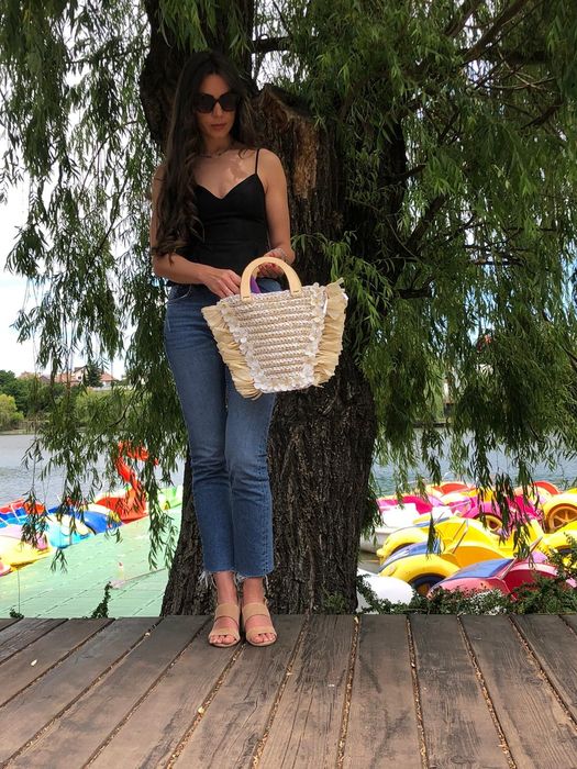 Geanta crosetata manual din rafie Cluj-Napoca • OLX.ro