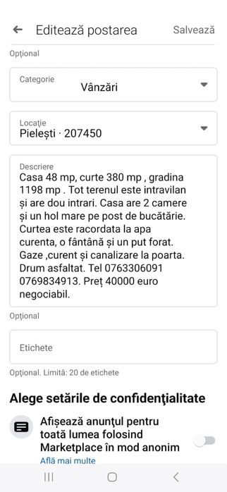 Vand casa pielesti Pielesti • OLX.ro