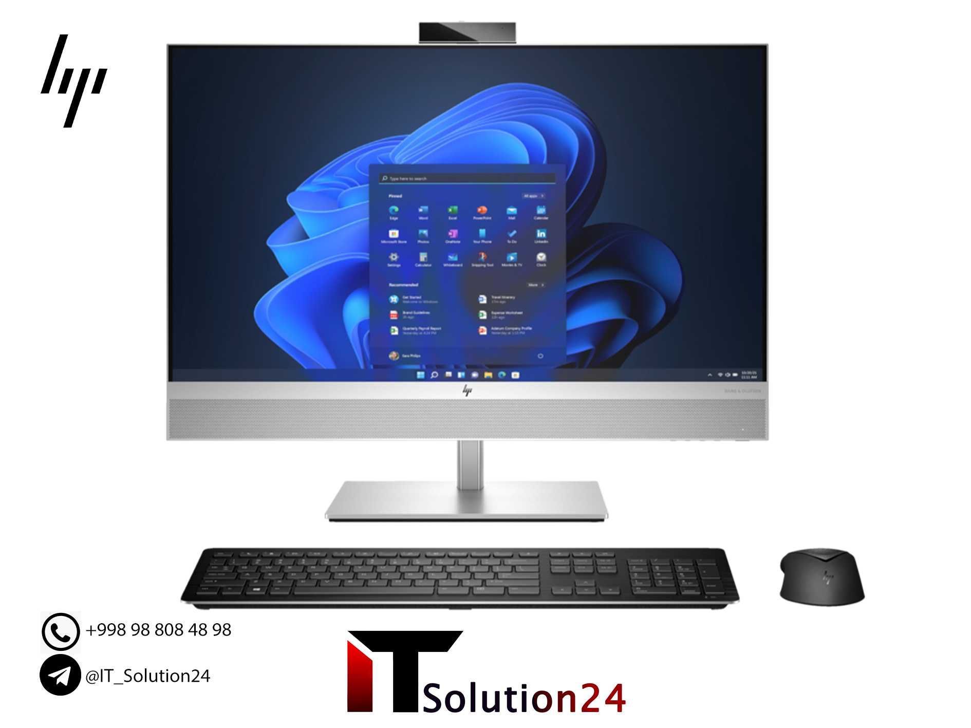 Моноблок HP EliteOne 870 G9 / i7-14700 / 16GB / 512GB (Перечислением ...