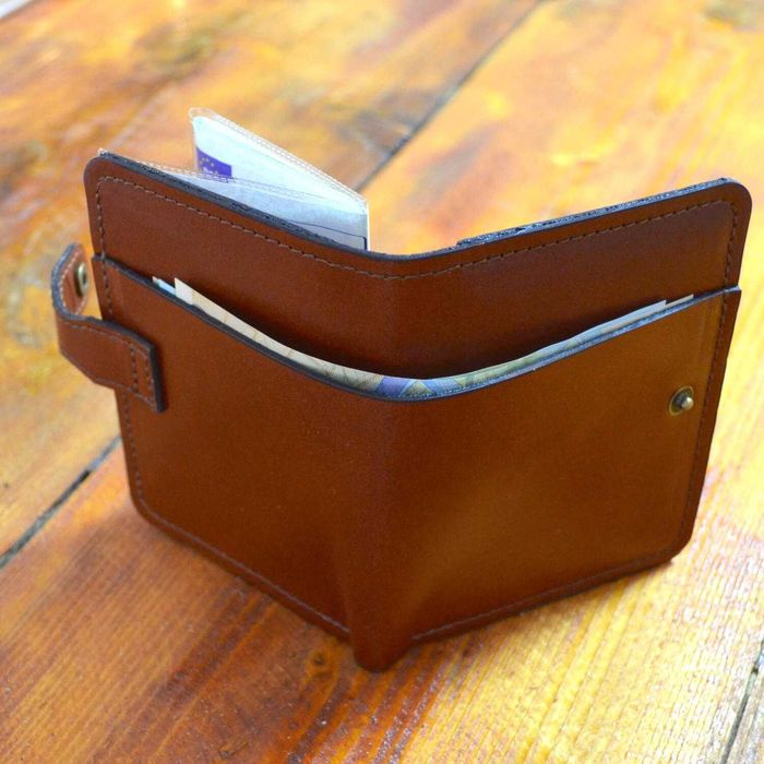 Portdocument auto/portofel piele naturala maro coniac, talon romanesc ...