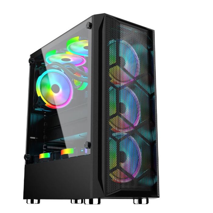 Carcasa Pro Gaming Diamond, Middle Tower, ATX, fara sursa, controller ...