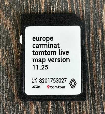 2026 RENAULT SD Card Carminat TOMTOM LIVE 11.45 Europa Навигационна Сд ...