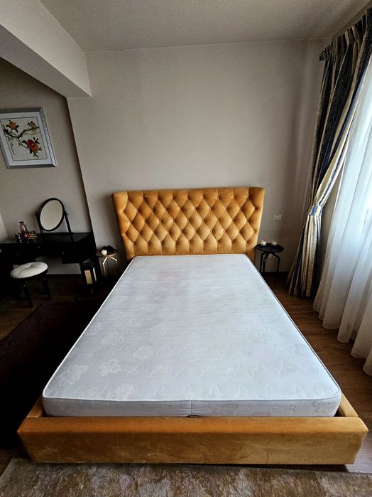 Pat dormitor, catifea Bucuresti Sectorul 6 • OLX.ro