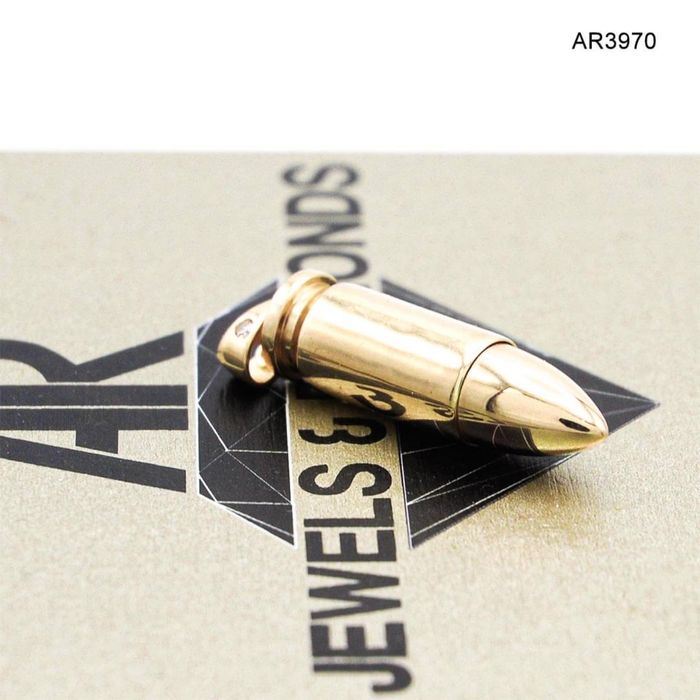 Pandantiv AUR 14 K glont BULLET model deosebit ARJEWELS (AR3970 ...