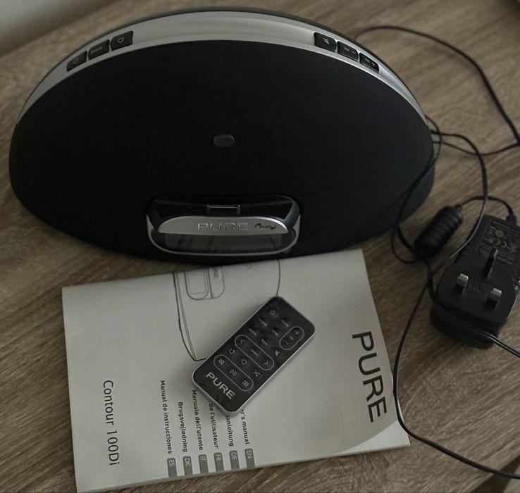 Pure Contour i1 Air - Lightning iPod Dock & AirPlay Speaker - Black гр ...