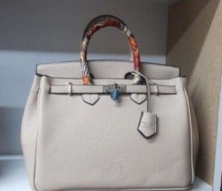 Geanta Hermes Birkin Nude,accesorii metalice, saculet, etichetă Bucov ...