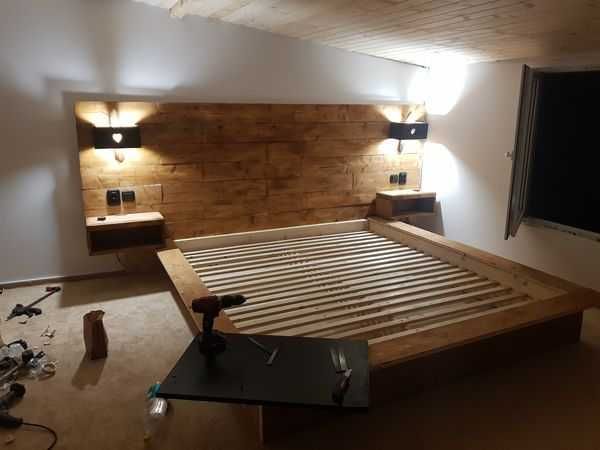 Vand/confectionez paturi rustice-lemn masiv, 180x200 Bucuresti Sectorul ...