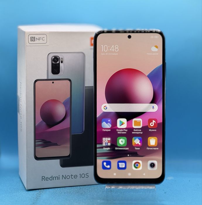 Xiaomi Redmi Note 10S, Dual SIM, 128GB, 6GB RAM, 4G, Ocean Blue гр ...