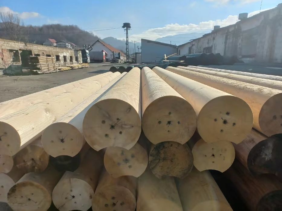 Lemn rotund calibrat pentru case și cabane,lambriu 20 mm Rasnov • OLX.ro