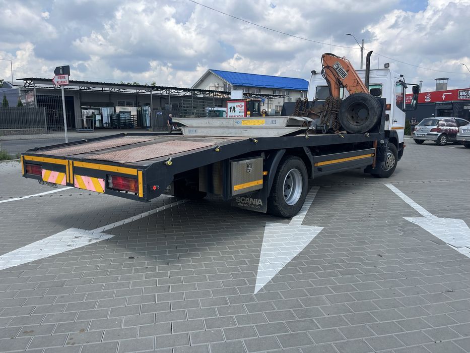 Autoplatforma-platforma tractari cu macara Mercedes Atego 1528 Targu ...