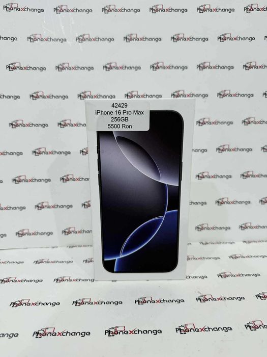 IPhone 16 Pro Max Black Neverlocked 256GB Sigilat Craiova • OLX.ro