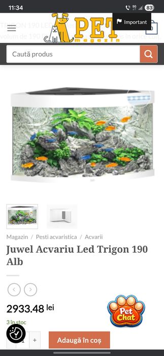 Acvariu juwel trigon peste Oscar si gibi Bucuresti Sectorul 4 • OLX.ro