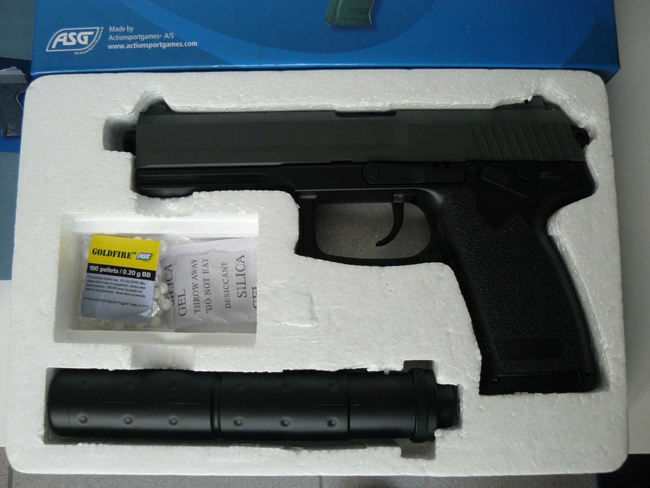 Pistol Airsoft Nou H&K ASG MK23 DL 60 SOCOM Mecanism Arc/Spring/Manual Arad • OLX.ro