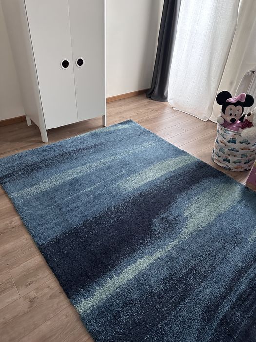 Covor fir lung Sonderod Ikea, albastru deschis-albastru, 170x240 cm ...