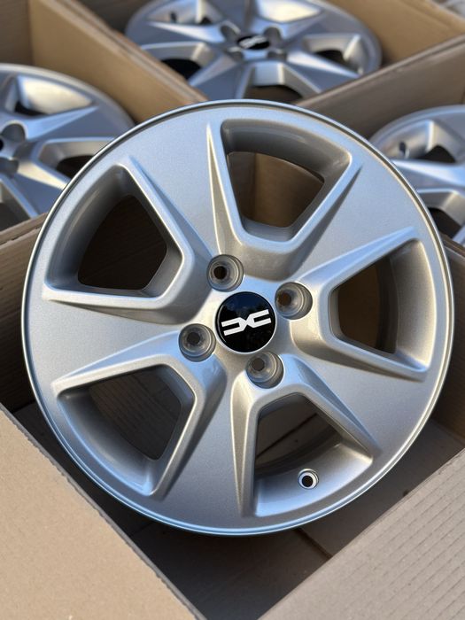 Set 4 Jante Aliaj R15 Originale Dacia Logan Sandero Captur ET40 6Jx15 ...