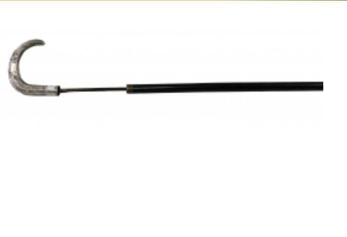 Baston walking stick lemn cu stilet sabie mâner argint 1930 Bucuresti ...