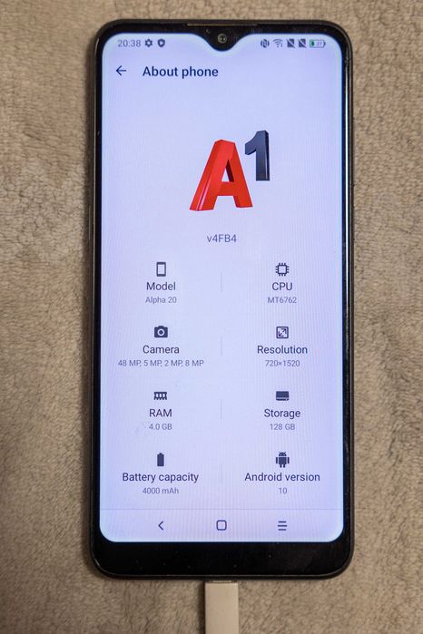 Смартфон A1 Alpha 20, 128GB, 4GB RAM – Работи отлично! гр. Севлиево ...
