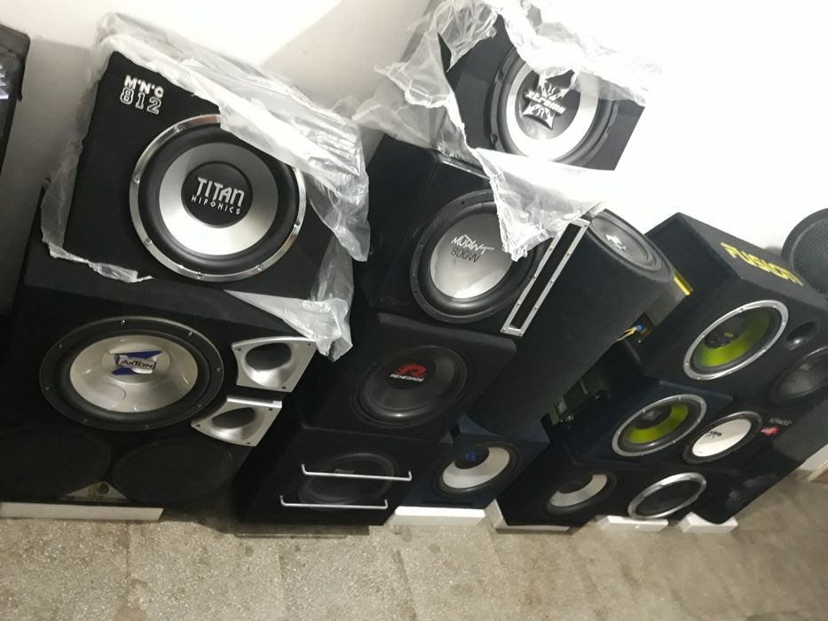 Statie amplificator subwoofer si boxe casetofon jbl crunch mtx alpine ...