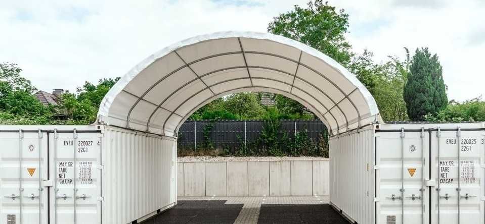 Cort Acoperis Container PVC 720g/m2 alb si IGNIFUG Bradesti • OLX.ro