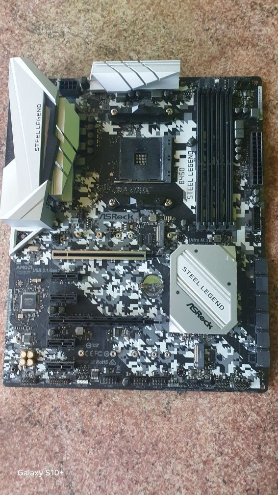 Дъно Asrock b450 steel legend am4 ddr4 гр. Бургас Лазур • OLX.bg