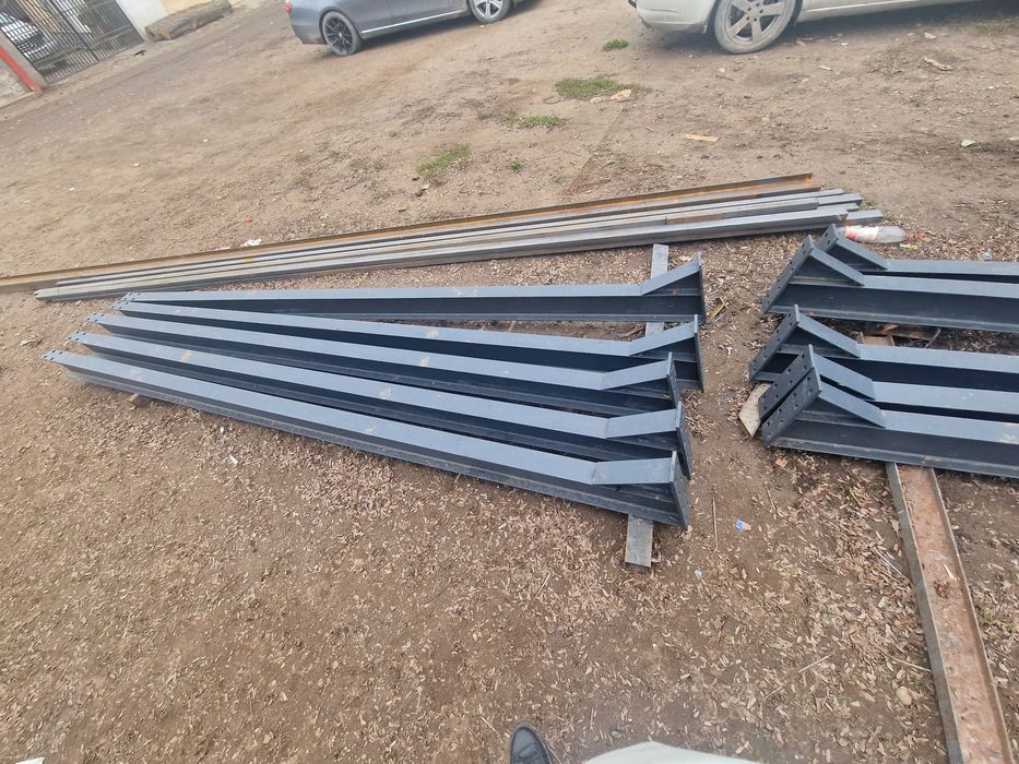 Hala metalica fara montaj sau cu montaj 7x20x4 din ipe de 160 stalpi ...