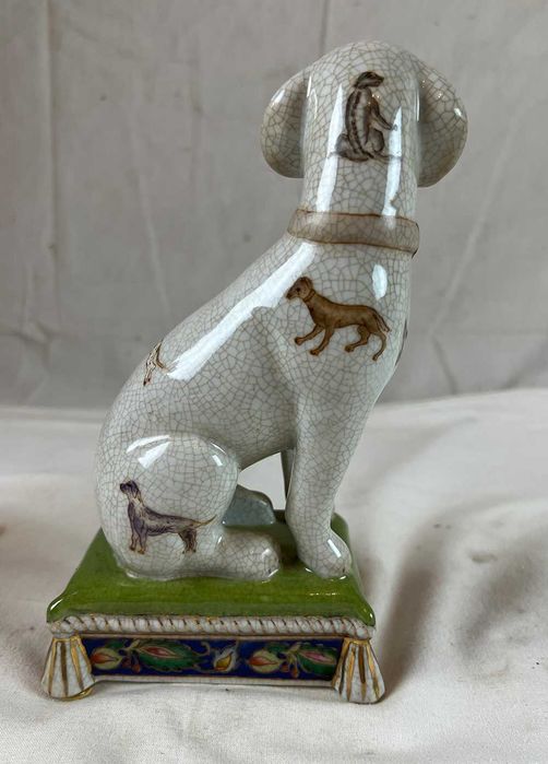 Statueta Caine vechi din portelan craquele WL (Wong Lee) 1886 Bucuresti Sectorul 2 • OLX.ro