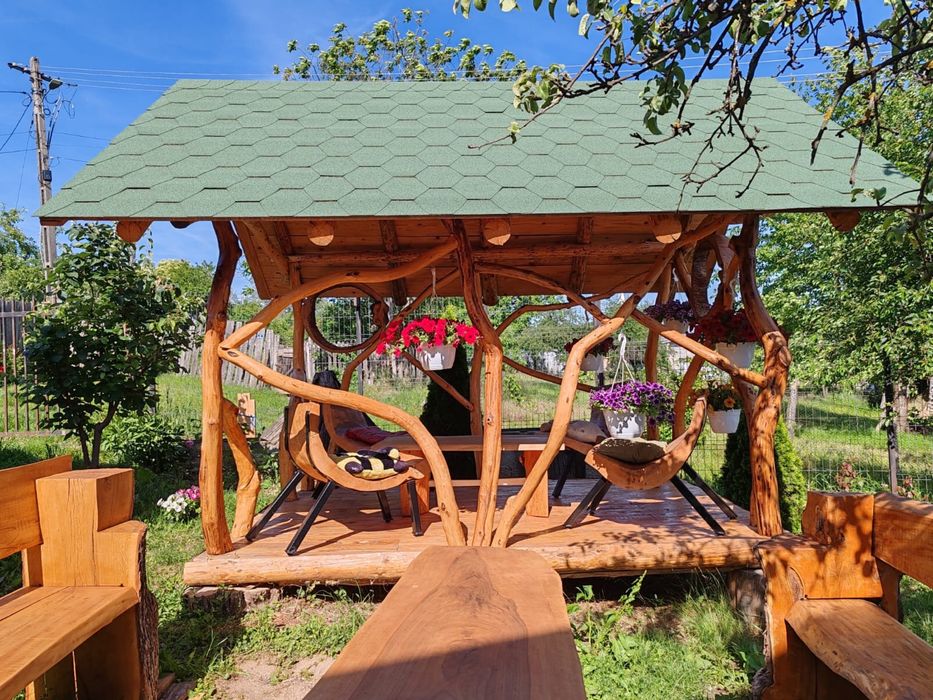 Foisor rustic din lemn masiv Faraoani • OLX.ro