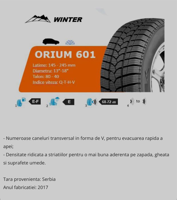 Set 4 roti R16 IARNĂ VW - jante tablă + anvelope 1 Decembrie • OLX.ro