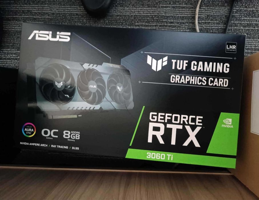 Asus Tuf Gaming RTX 3060ti RGB 8Gb OC Ideal karopka dok bor: 280 у.е. - Комплектующие Ташкент на Olx