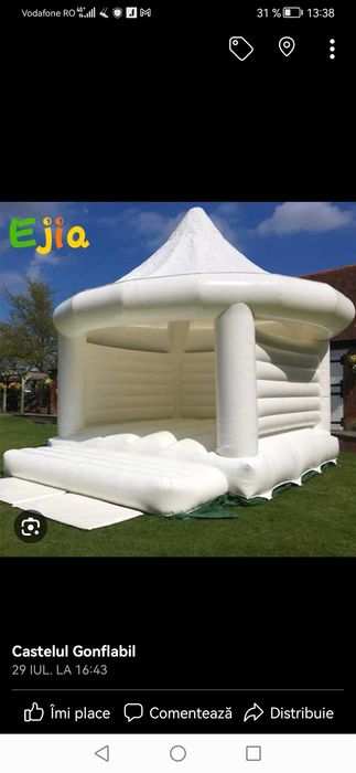 Castel gonflabil alb de vânzare! Ramnicu Sarat • OLX.ro