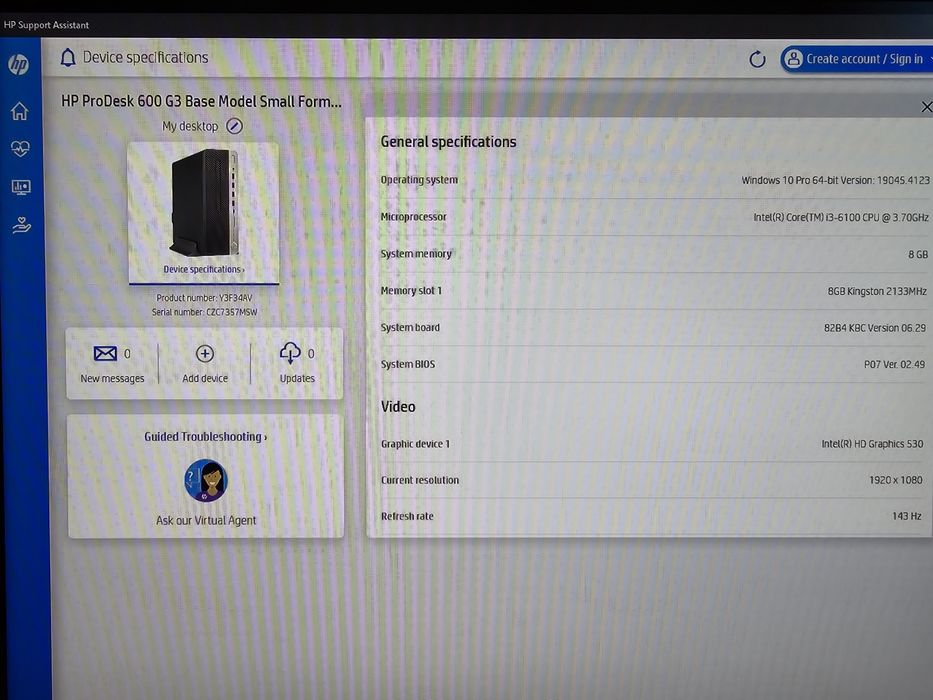 Hp prodesk 600 g3 Dumbravita • OLX.ro