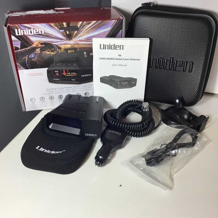 Detector radar antiradar Uniden R7 ecran oled color GPS in cutie box ...