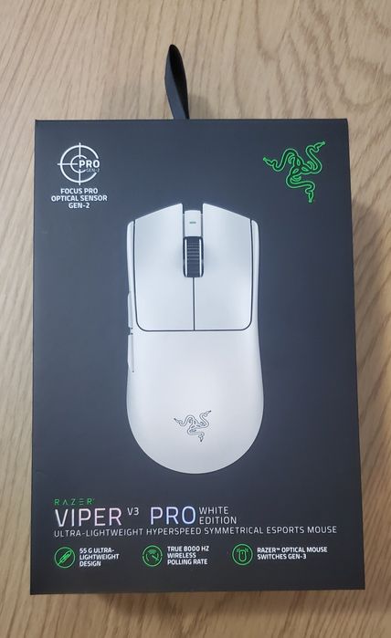 Геймърска Мишка: Razer Viper V3 Pro White Edition гр. Пловдив Южен • OLX.bg