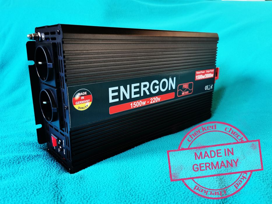 Инвертор 1500w/3000w 12v - 220v НЕМСКИ пълна синусоида преобразувател гр. Стара Загора Железник ...