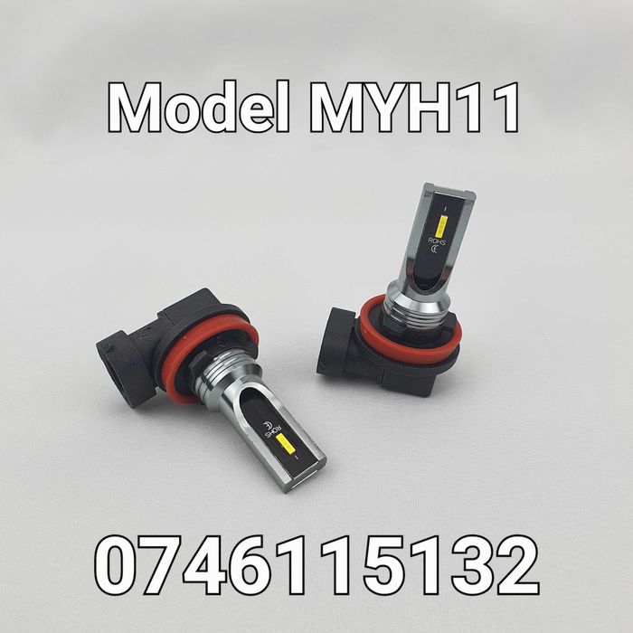 Proiector-Angel Eyes-BEC LED H8 H9 H11-10000Lm-6000K-80W-Model Mic-Nou ...