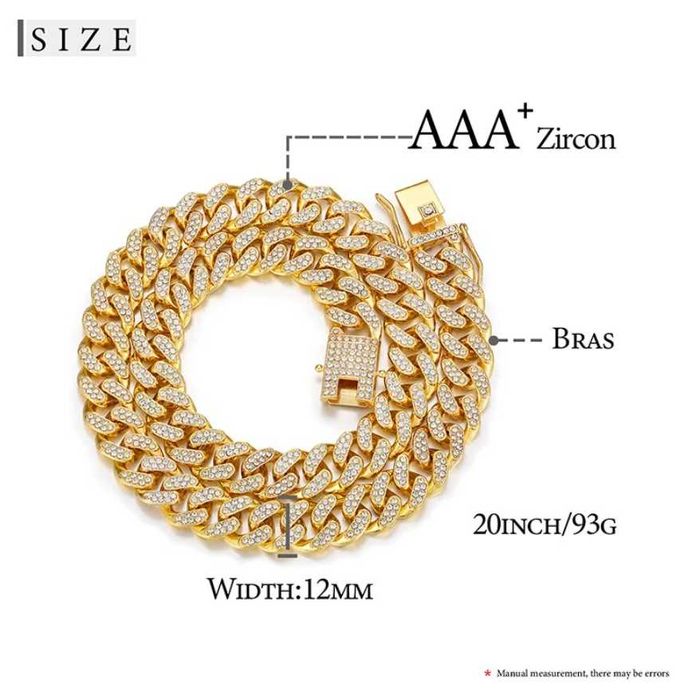 Set Cuban Link Chain Iced Out Diamante CZ Premium Bucuresti Sectorul 1 ...