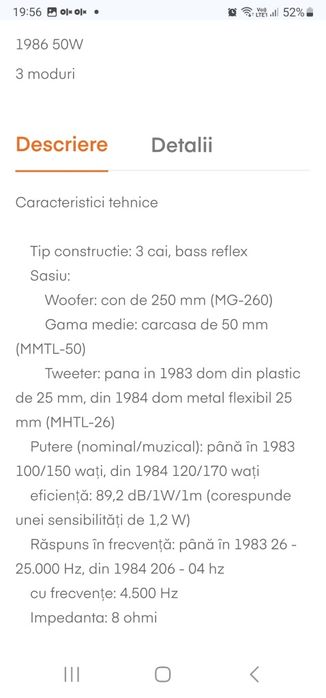 Boxe Magnat All ribbon 8P/vintage Timisoara • OLX.ro