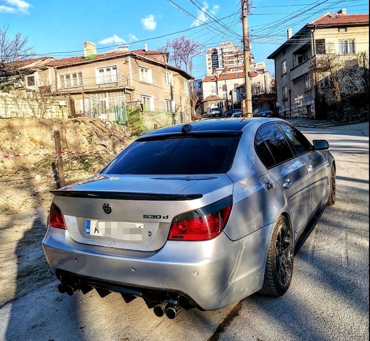 Бмв Е60 Е61 Оребрен Дифузьор / Добавка за задна броня / BMW E60 E61 гр. Русе Здравец Север 1 ...
