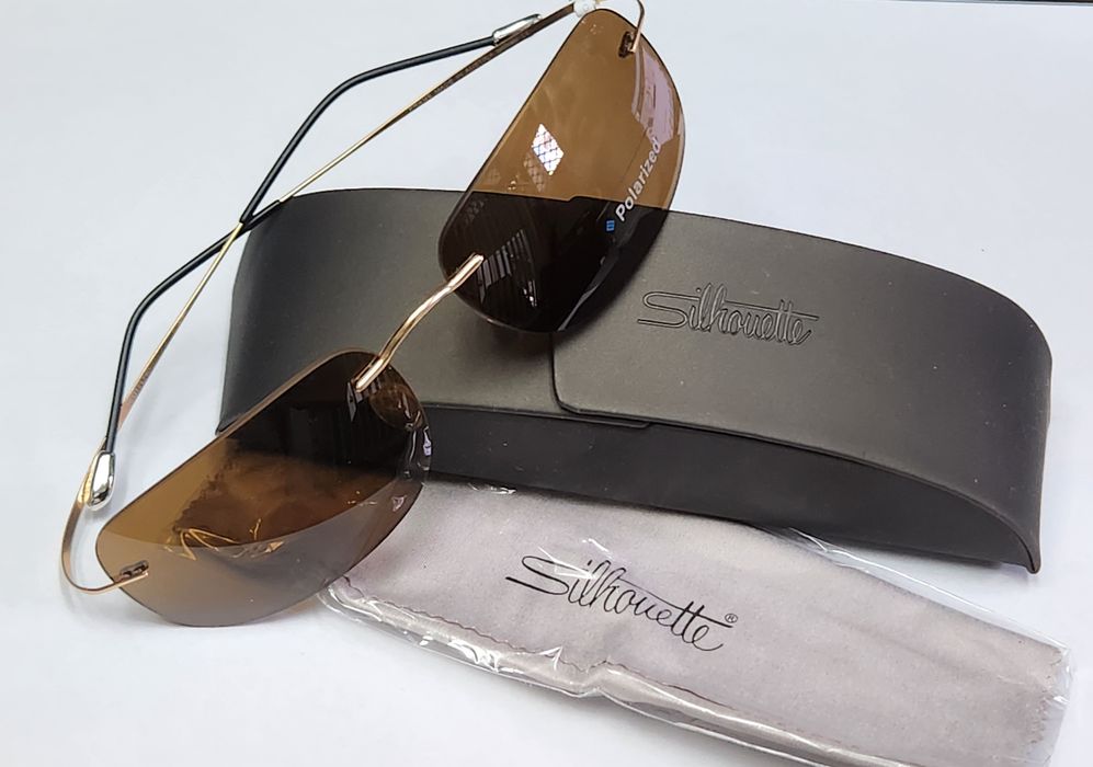 Слънчеви очила Silhouette позлатени KAФЯВИ / m16 / -Стават за диоптрич гр. Варна Център • OLX.bg