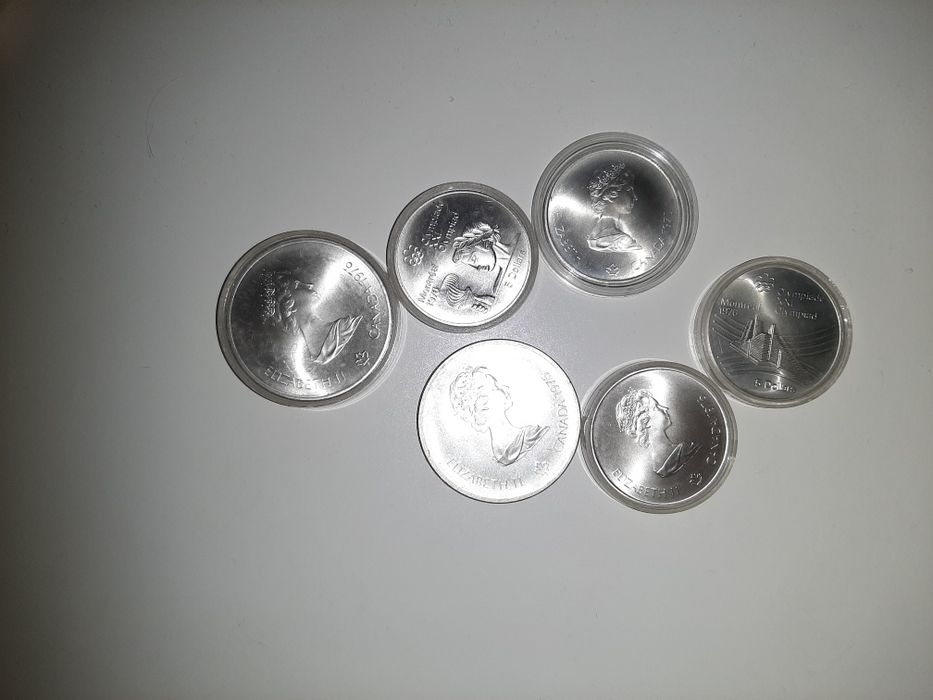 Set monede argint Royal Canadian mint. Montreal 1976 Bucuresti Sectorul ...