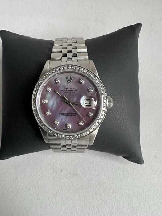 Ceas Rolex Datejust Automatic ref.16030 cal.3035,safir cu diamante ...