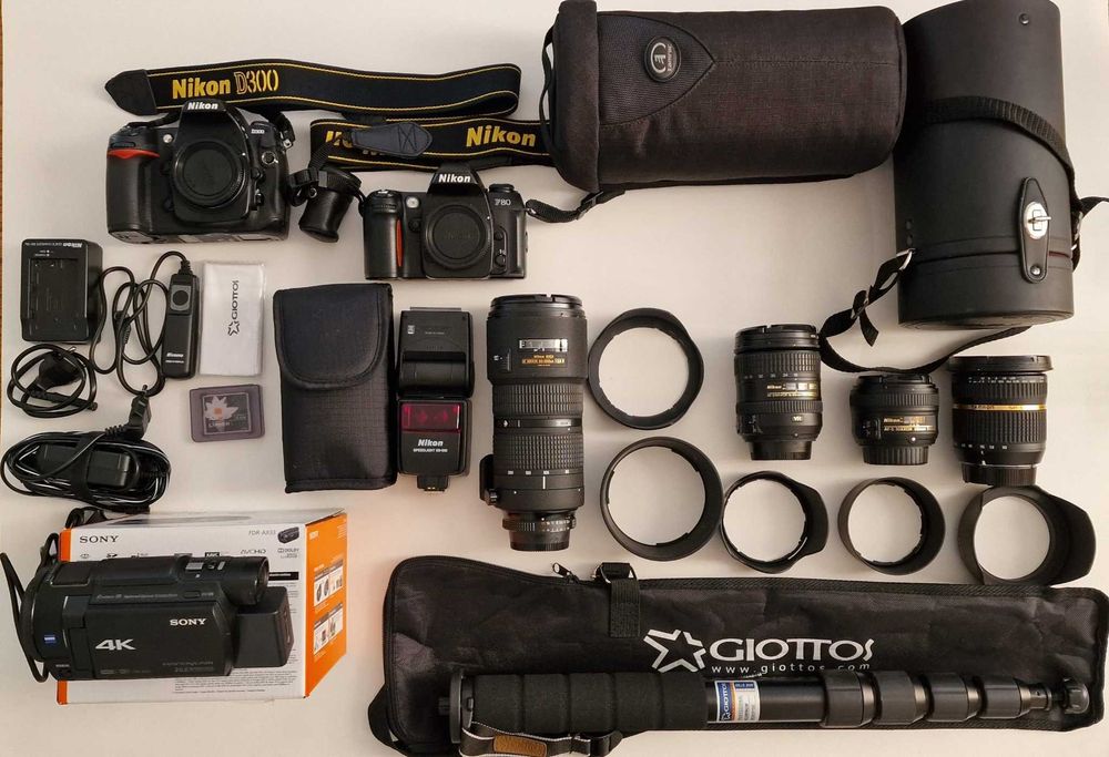 Foto, Nikon D300, Nikon F80, Video, Handycam Sony FDR AX33, echipament ...