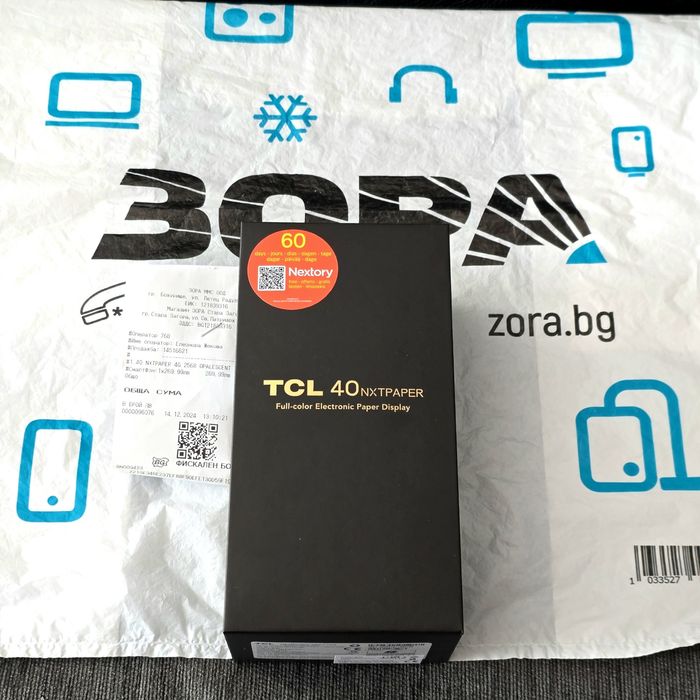 КАТО НОВ 256GB TCL 40 NXTPAPER Гаранция ЗОРА 2026г. Opalescent гр. София Младост 1 • OLX.bg