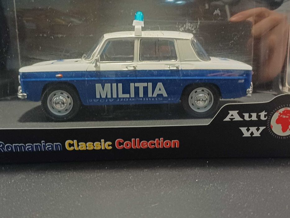 Macheta Dacia 1100 "Militia" 1970 scara 1:24 - producator AutosWorld ...