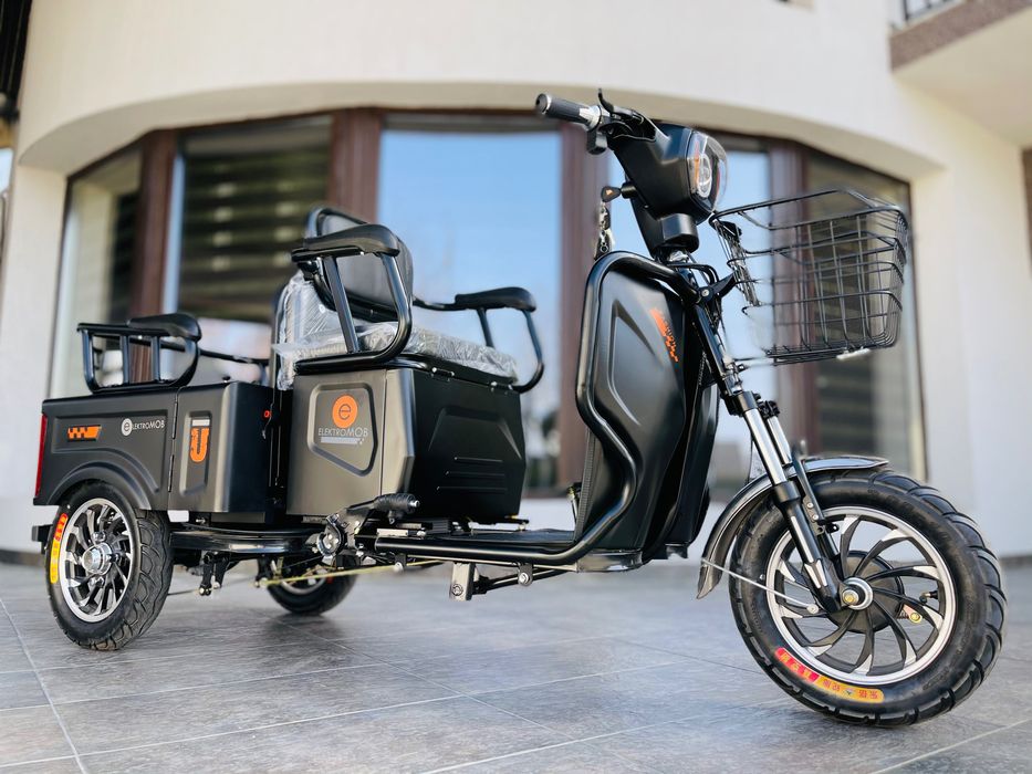 Tricicleta Triciclu Electrica 2 Locuri Baterie 20Ah Scuter TUK TUK ‼️ ...