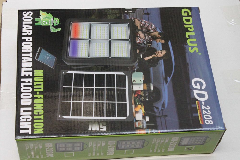 Proiector solar GD PLUS 2208 SMD 200 LED-uri 400W acumulator 14000 mAh Bucuresti Sectorul 4 • OLX.ro