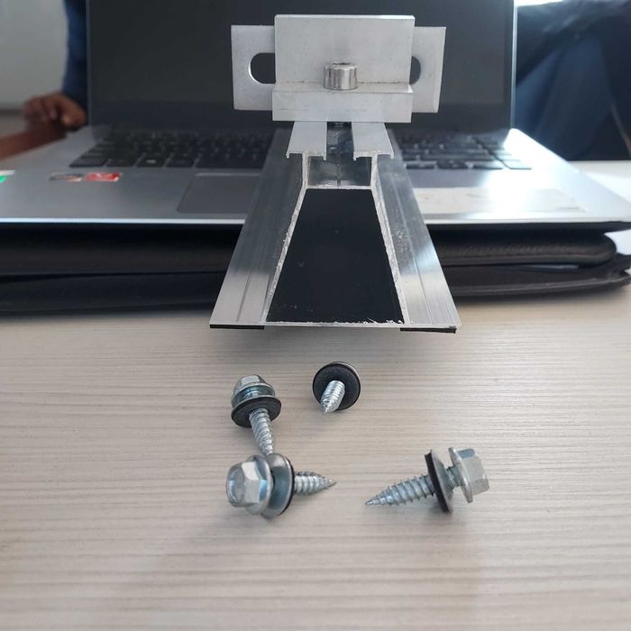 Minirail profil sina de montaj panouri fotovoltaice H63mm Bucuresti ...